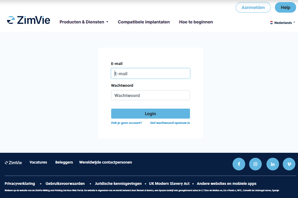 Get Started | production.zimvie.eu