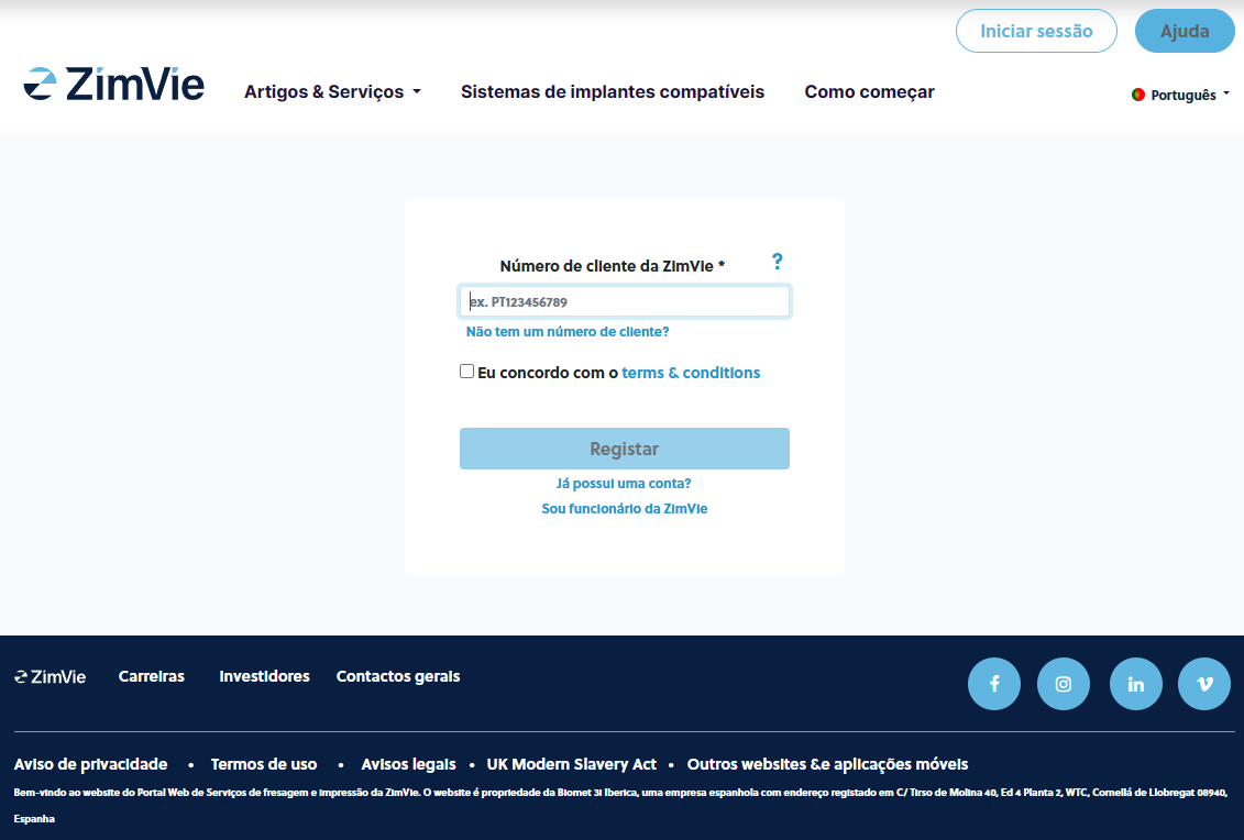 Get Started | production.zimvie.eu