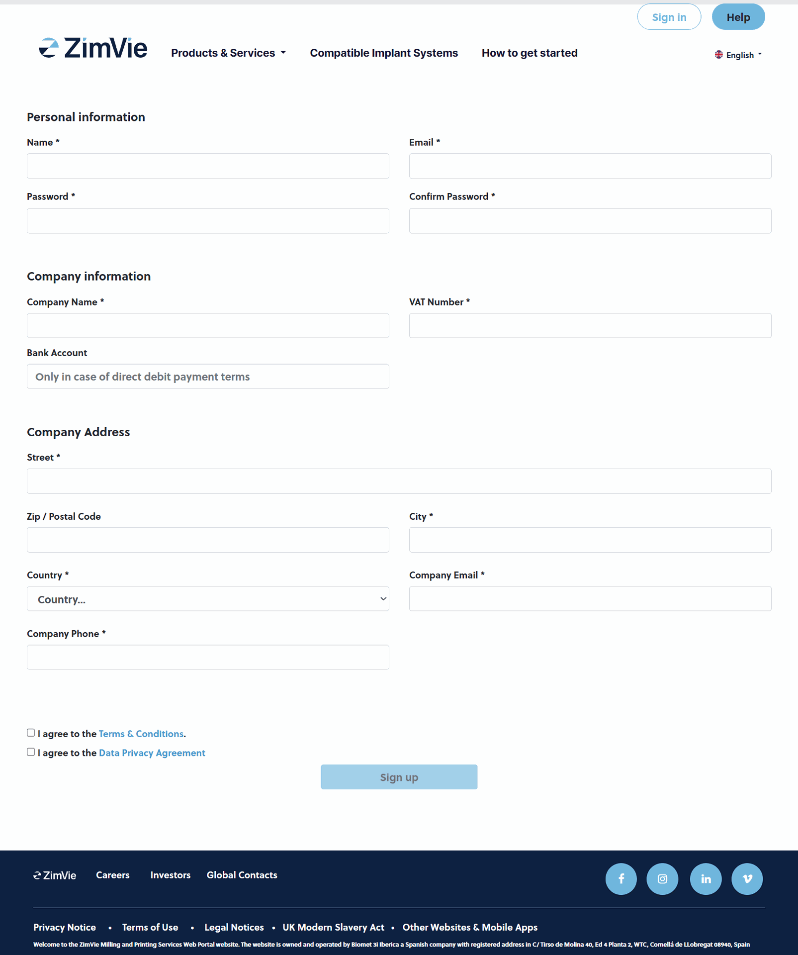 Get Started | production.zimvie.eu