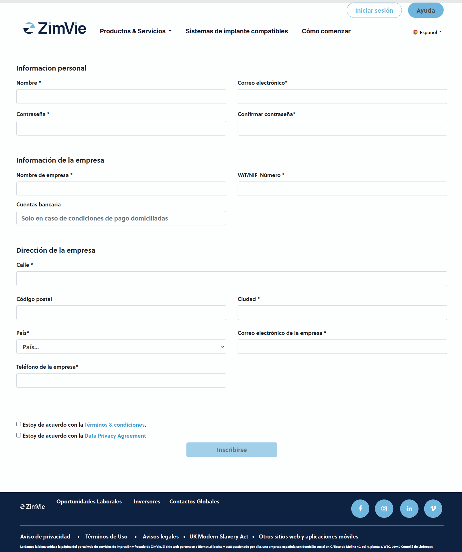 Get Started | production.zimvie.eu